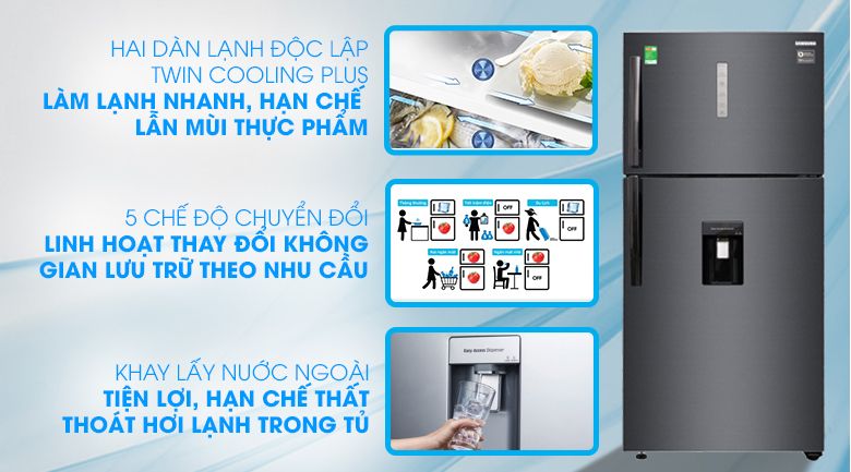 Tủ lạnh Samsung RT58K7100BS/SV 2 cánh và những công nghệ hiện đại ...
